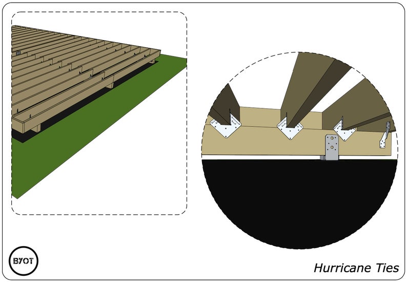 Freestanding Deck Plans With Step by Step Video Tutorial - Etsy