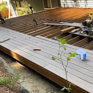 Freestanding Deck Plans With Step by Step Video Tutorial - Etsy