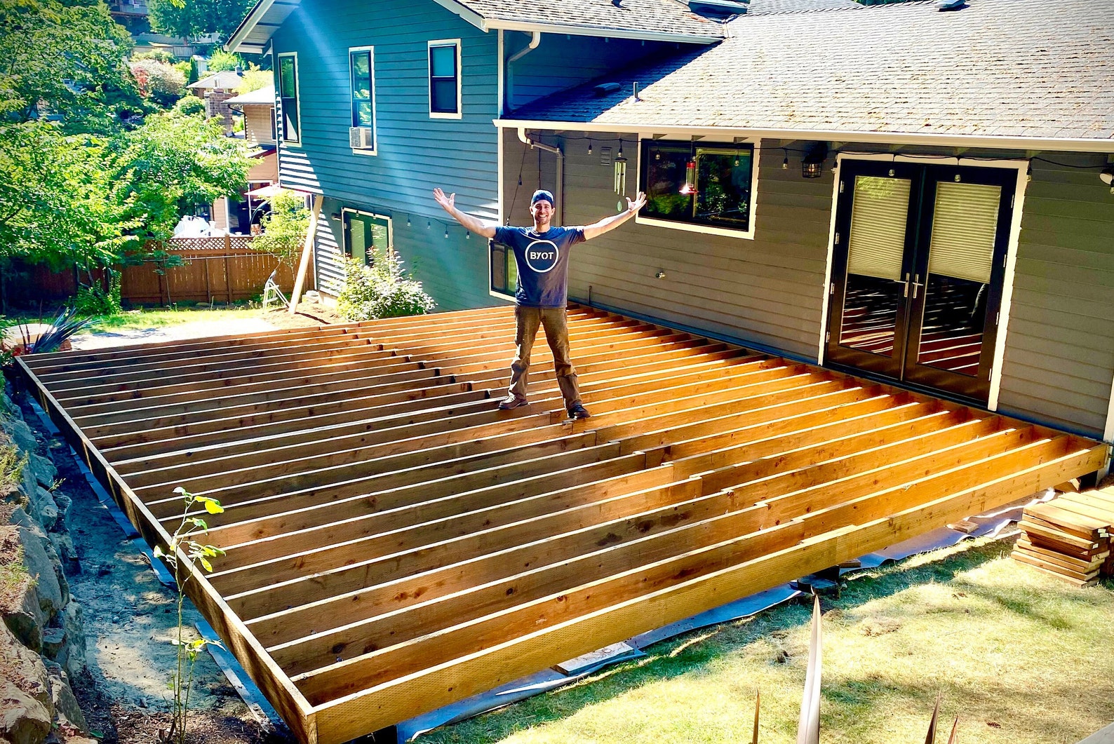 Freestanding Deck Plans With Step by Step Video Tutorial - Etsy