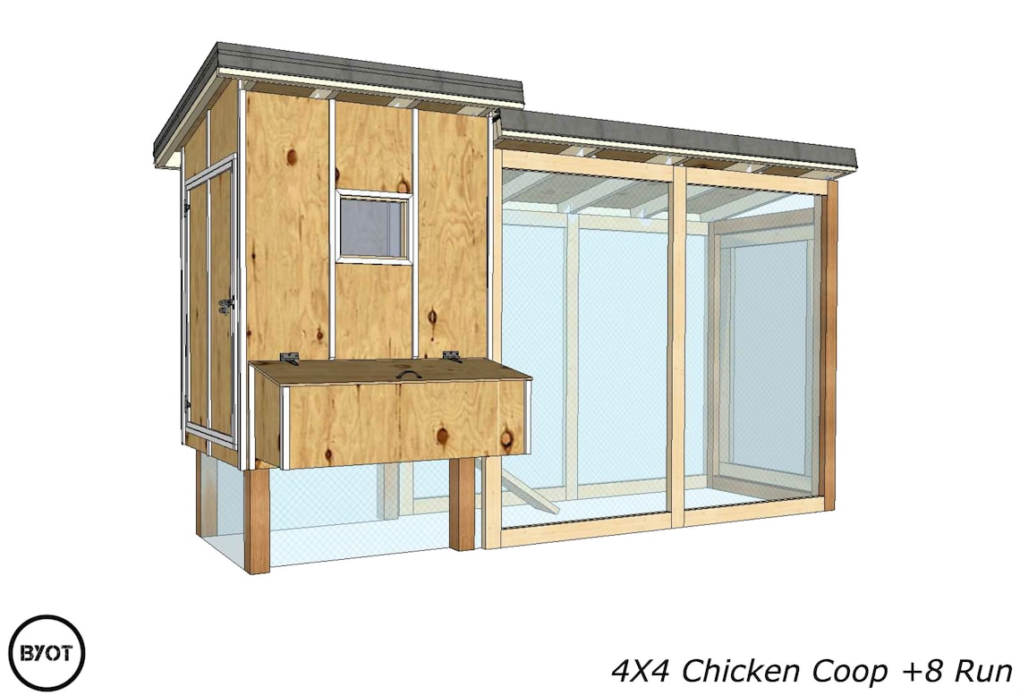 Chicken Coop Plans WITH Step by Step Video Tutorial - Etsy