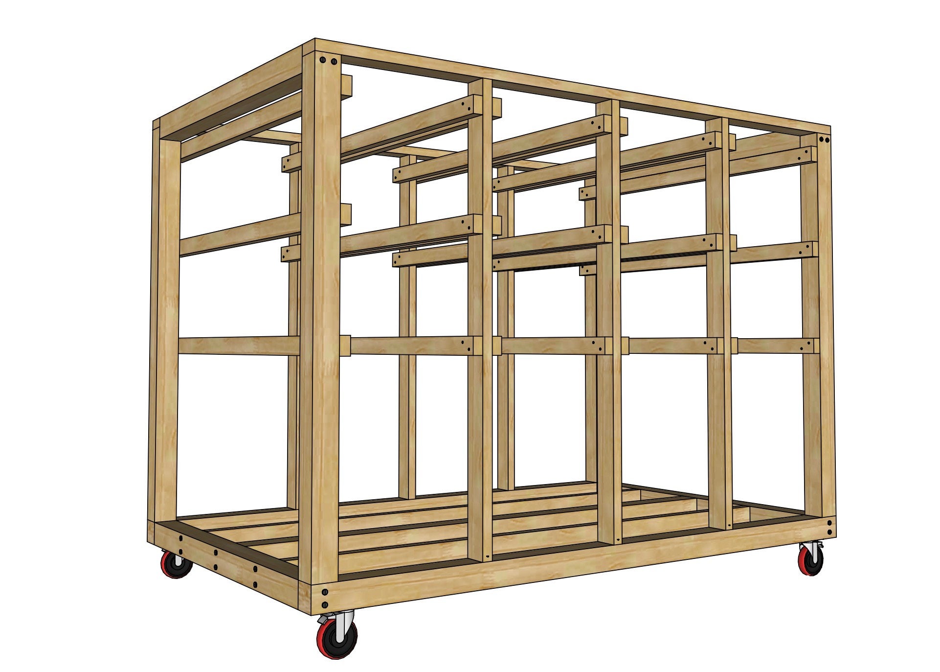 32 Tote Mobile Storage System Plans, Garage Shelving (digital Plans) - Etsy