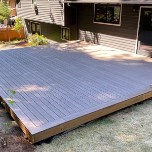 Freestanding Deck Plans With Step by Step Video Tutorial - Etsy