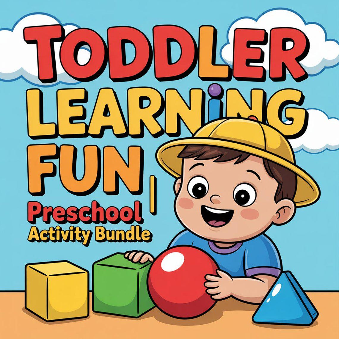 Toddler Learning Fun | Preschool Activity Bundle | Printable Learning ...