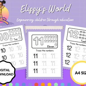 Handwriting Practice | Number Sense | Kindergarten Math | 20 Number ...
