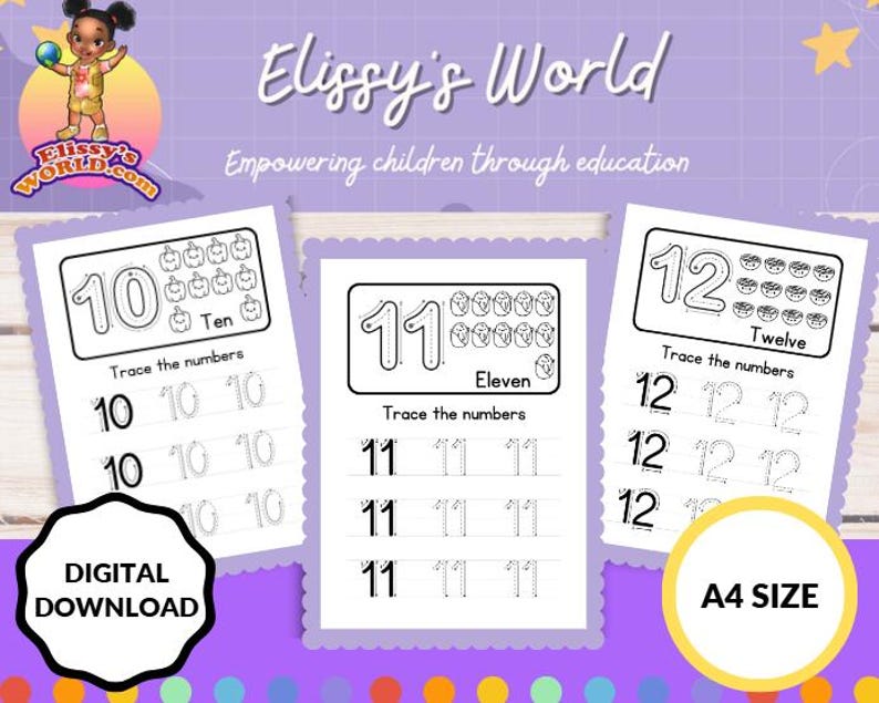 Handwriting Practice | Number Sense | Kindergarten Math | 20 Number ...