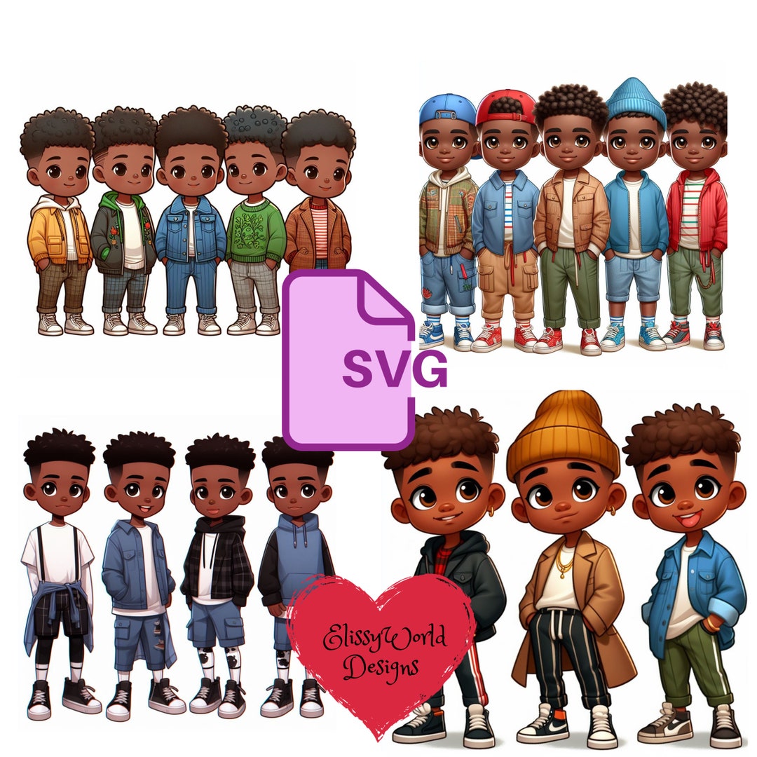 Black Boys Art Siblings Png Friends Png Dreadlocks Png - Etsy UK