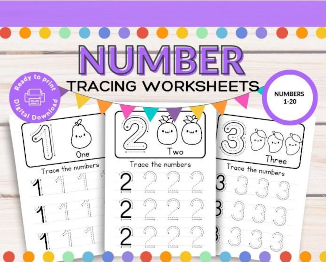 Handwriting Practice | Number Sense | Kindergarten Math | 20 Number ...