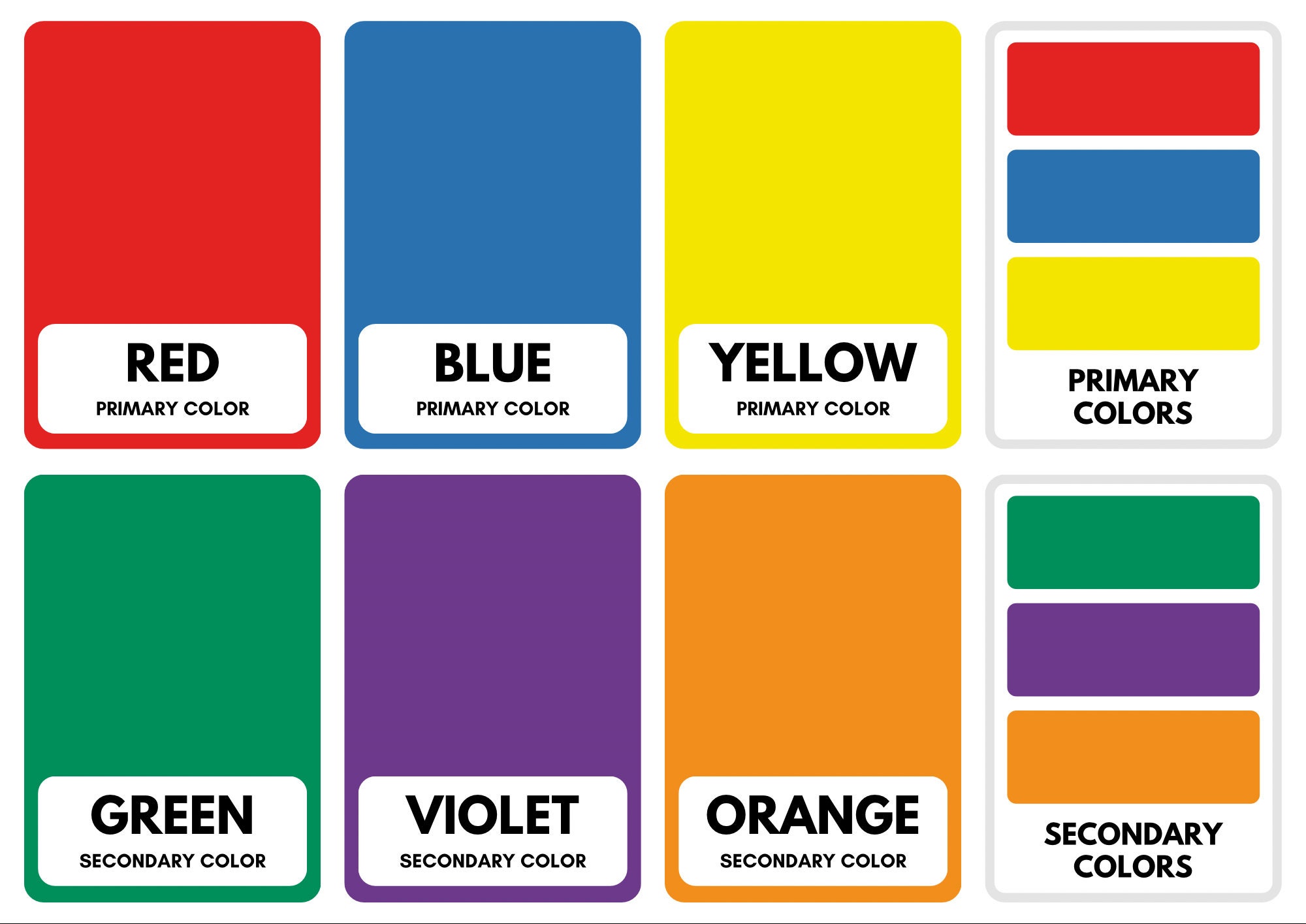 Colour Flash Cards, Color Flash Cards, Colour Posters, Learning Colours ...
