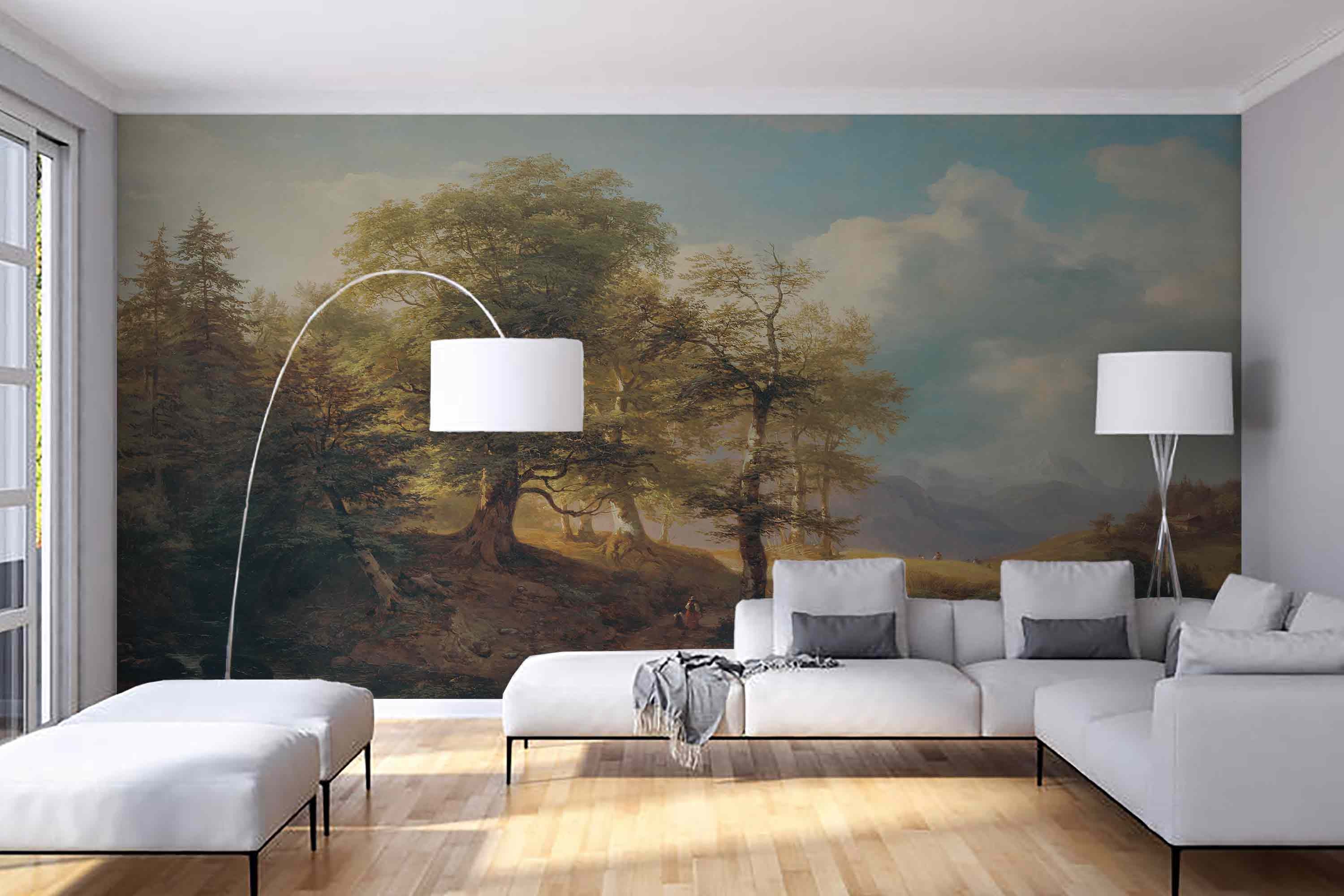 Nature Landscape Wallpaperpill & Stick or Non Woven Rural - Etsy