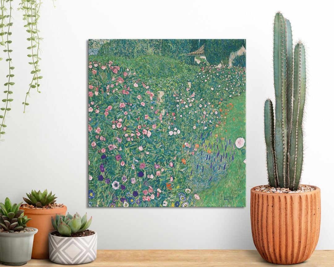 Garden in Italy by Gustav Klimt Canvas Reproduction Print Green Spring ...