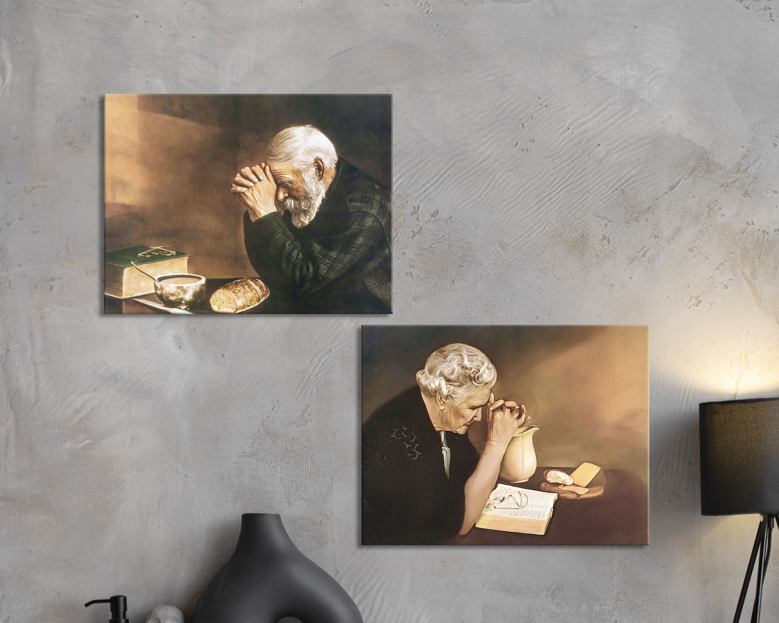 Eric Enstrom Gratitude and Grace Praying Hands Canvas Reproduction ...