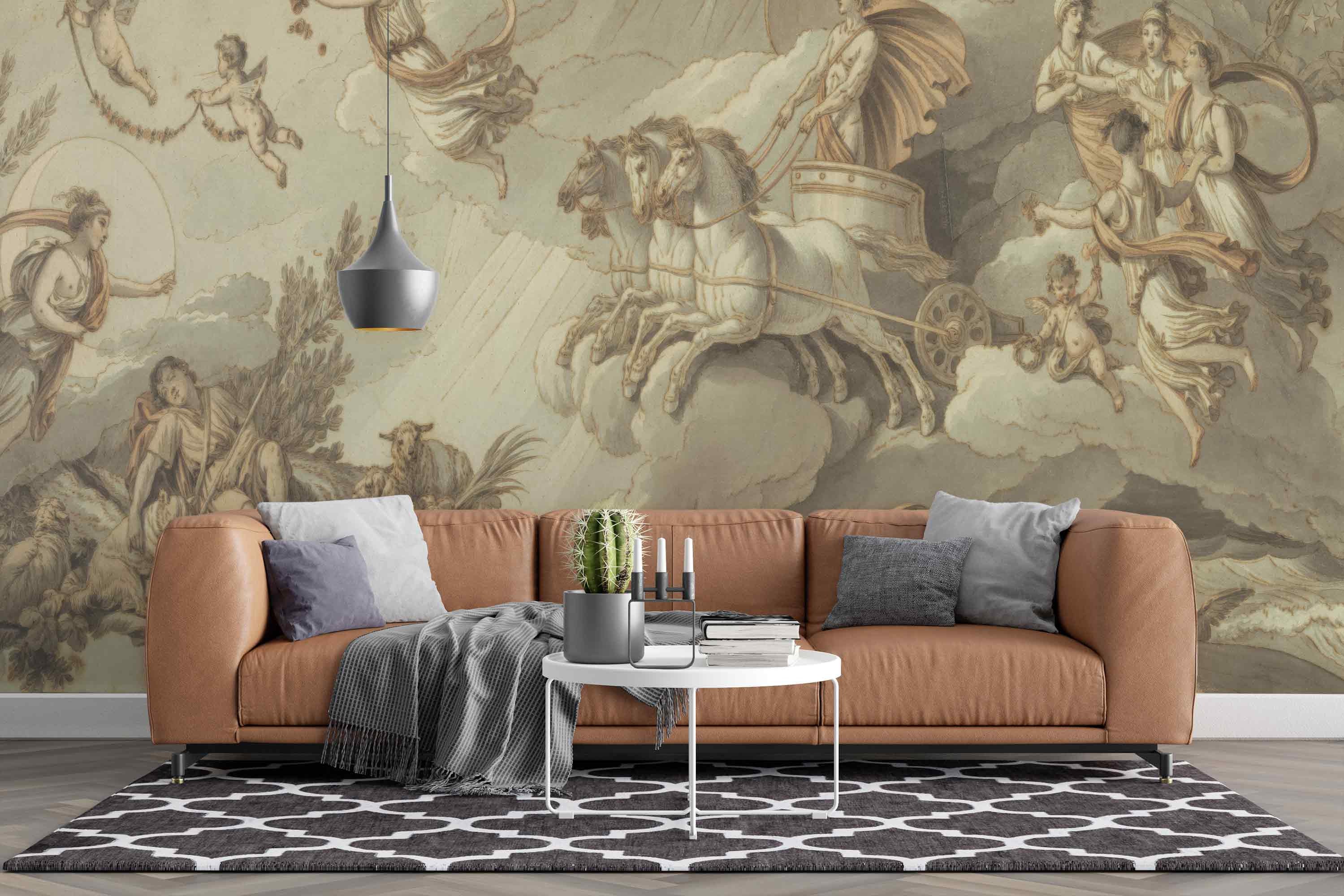 Ancient Roman Wallpaper Pill & Stick or Non Woven Renaissance Angels ...