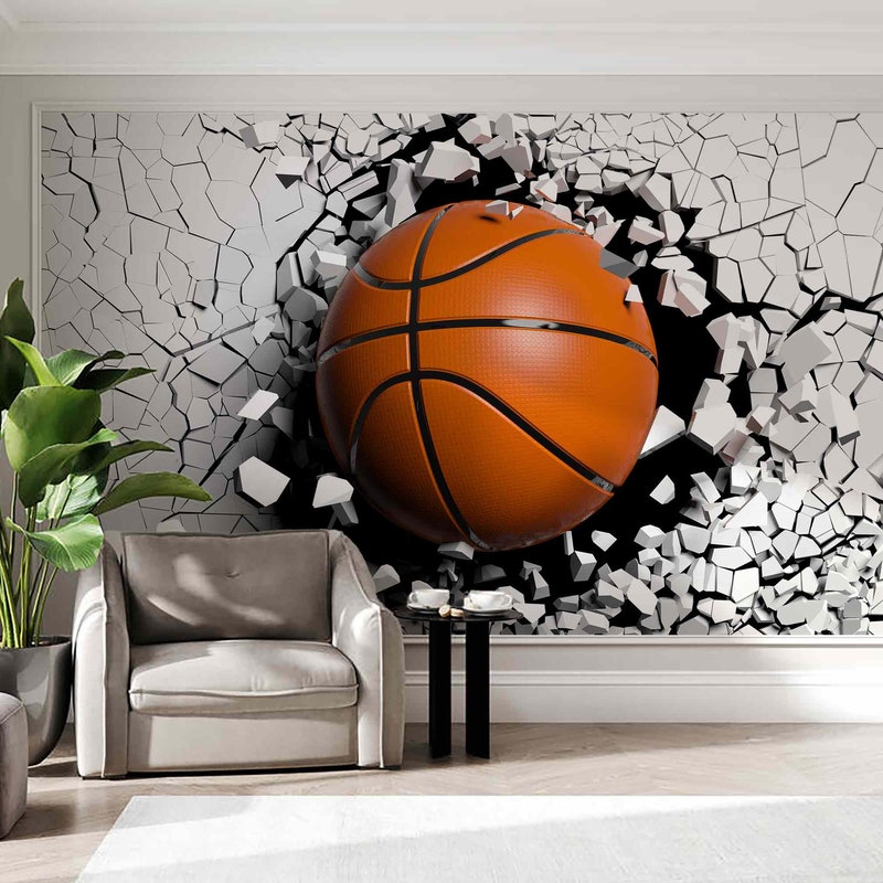 Basketball Wall Paper - Etsy