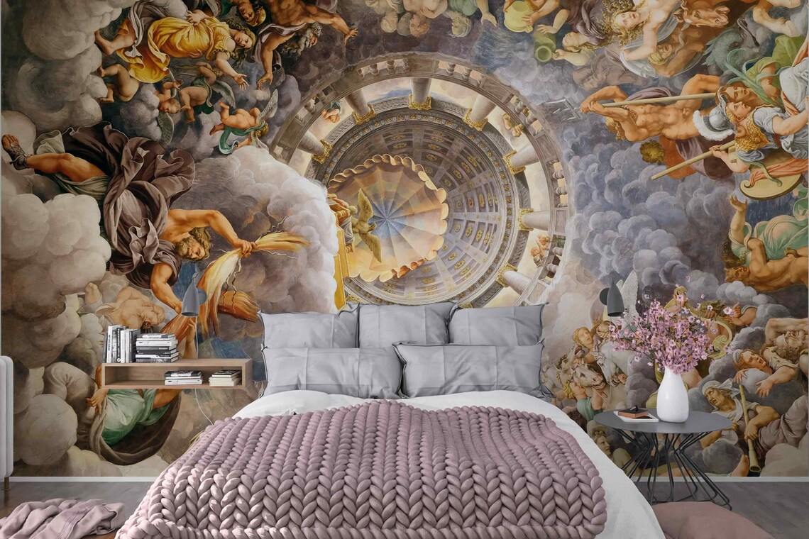 Renaissance Italian Art Wallpaper Peel & Stick or Non Woven Giulio ...
