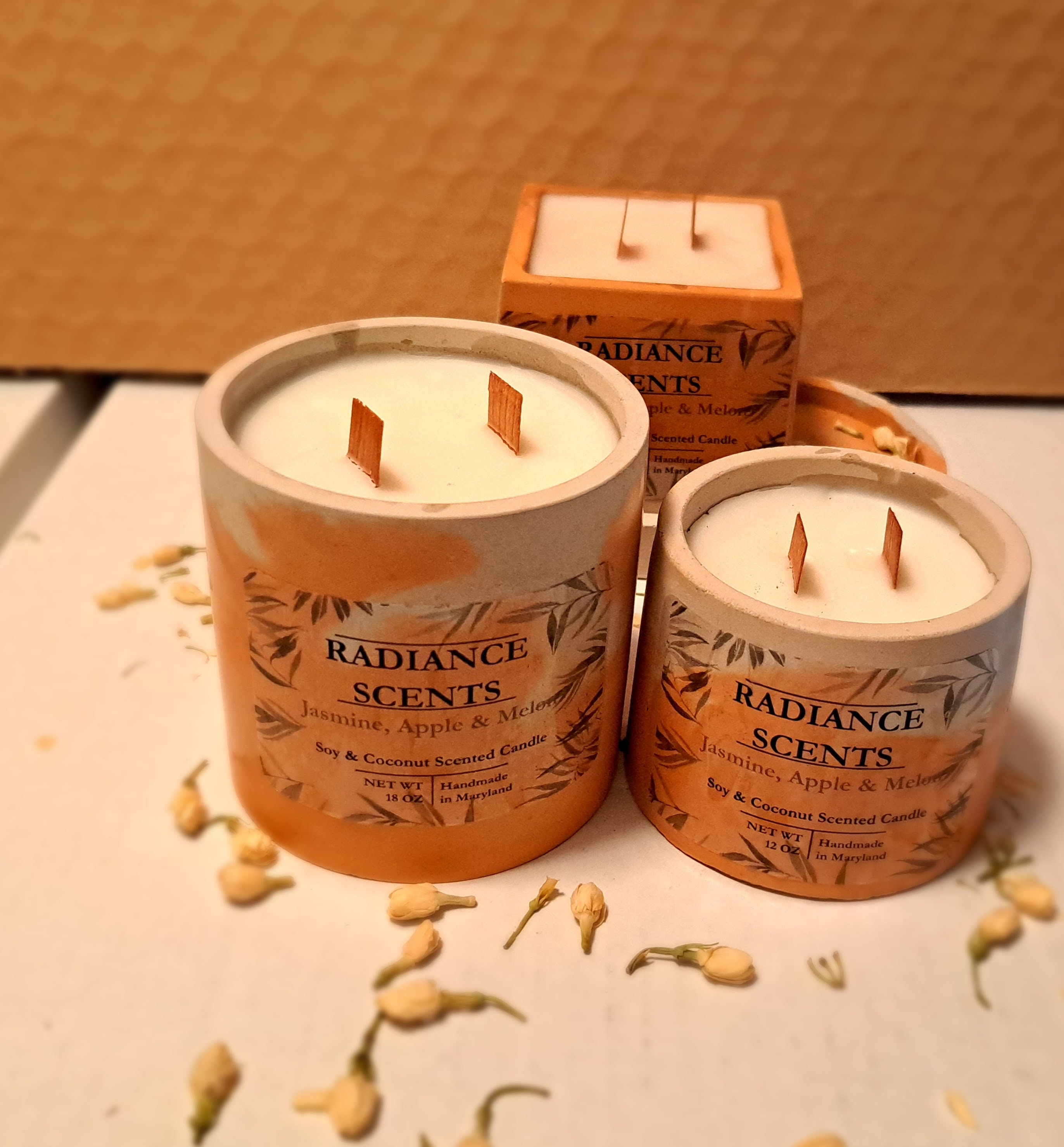 Soy Coconut Blend Candle Flavors Are Jasmine, Apple &melon - Etsy
