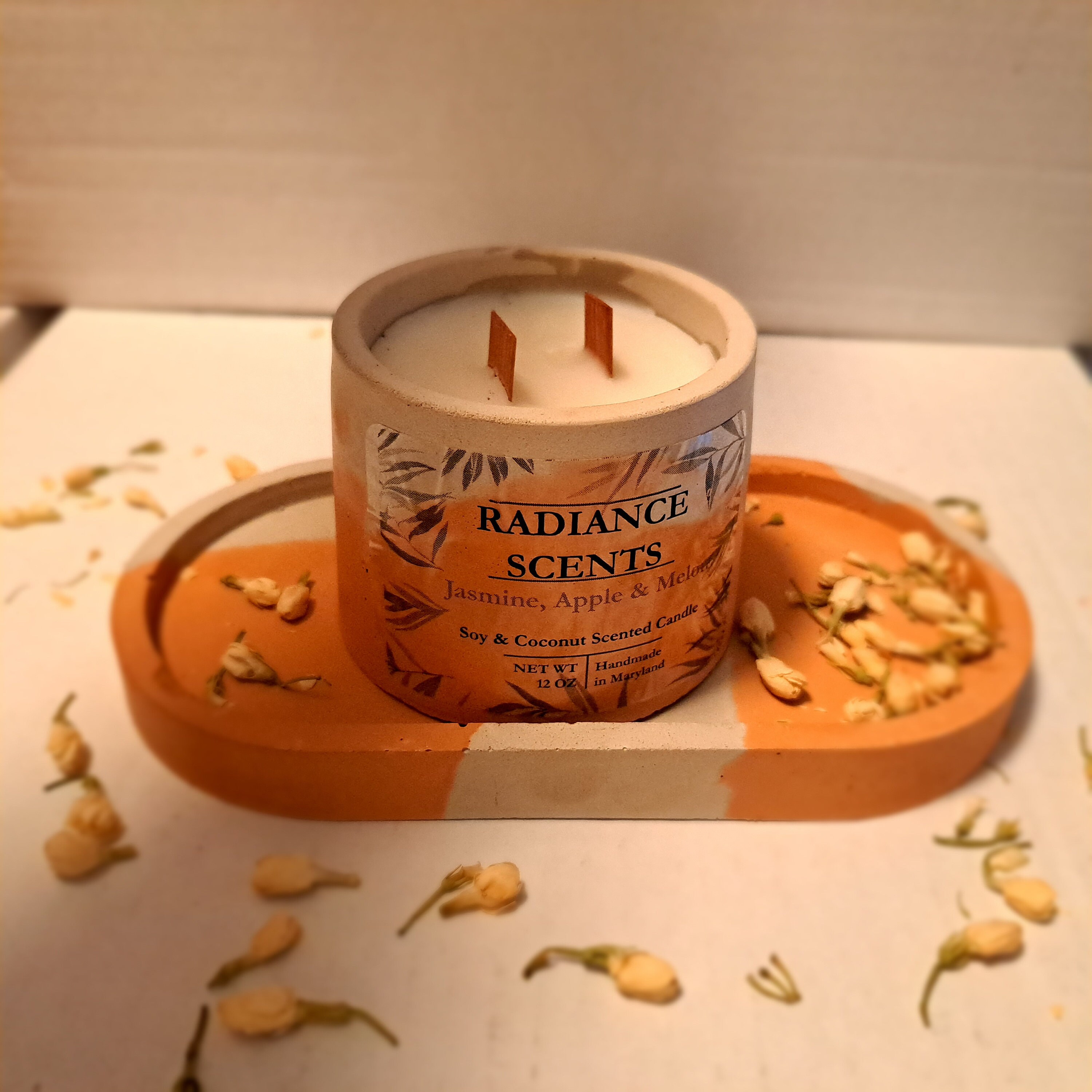 Soy Coconut Blend Candle Flavors Are Jasmine Apple &melon - Etsy