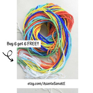 Tie on Waist Beads Set, Tie Ons, Thread Waist Beads, Waist Beads ...