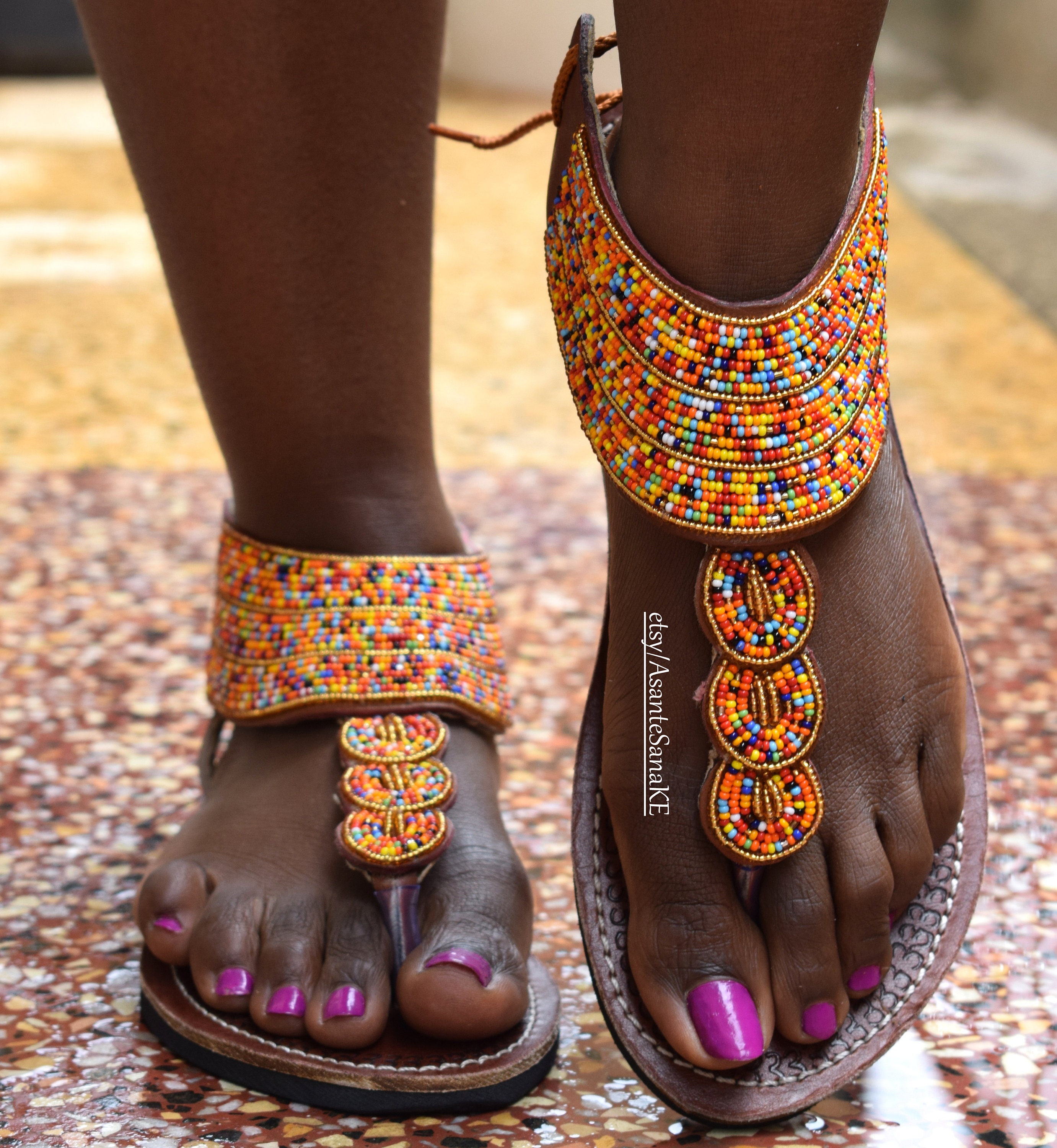 ON SALE Bead Shoe Africa Shoe African Clothing For Women | Etsy