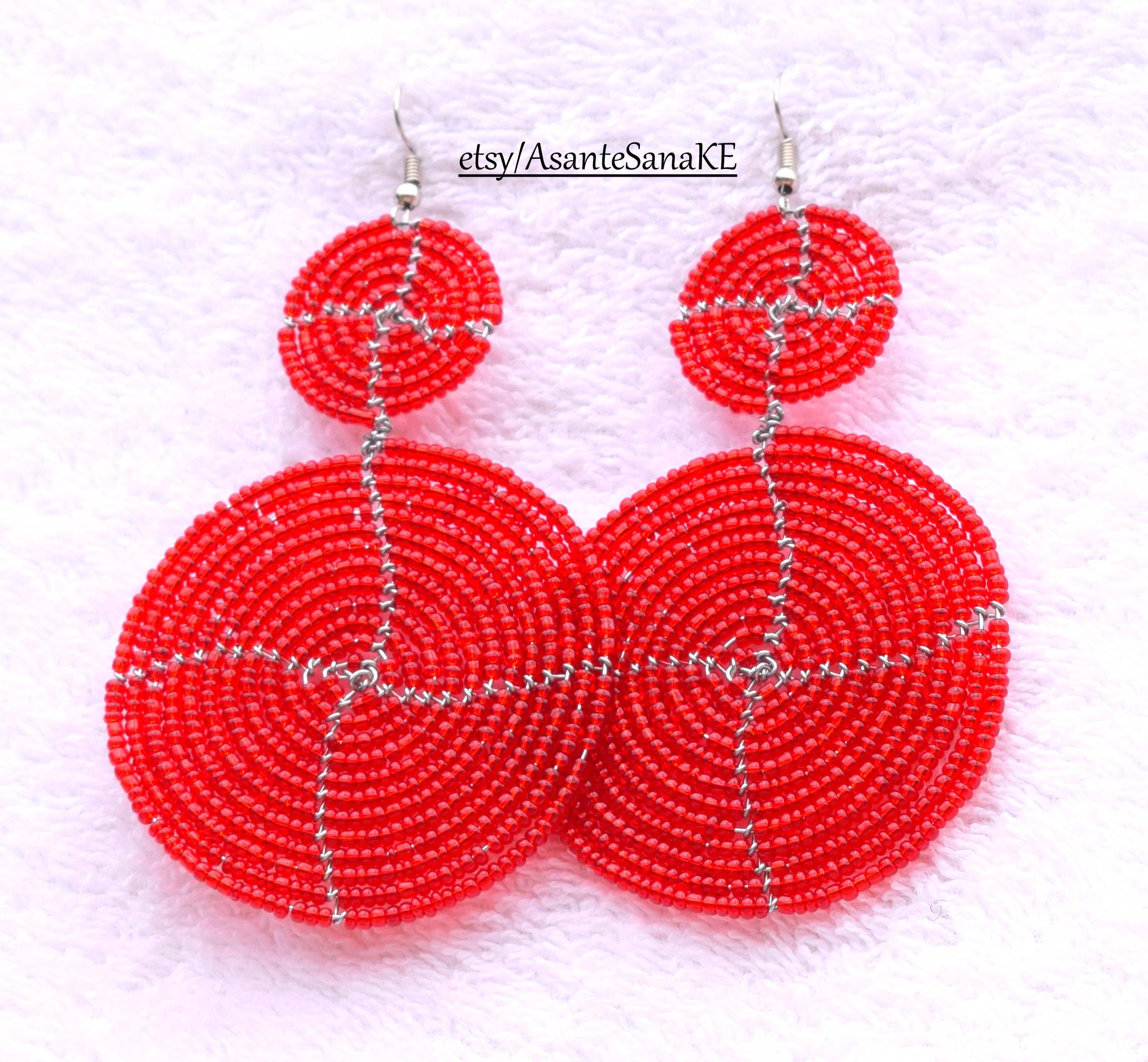 ON SALE Africa Earring Fulani Earrings Bead Earring Africa | Etsy