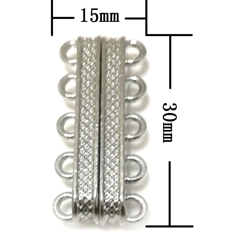 Multi Rows Silver and Yellow Magnetic Necklace Clasp - Etsy