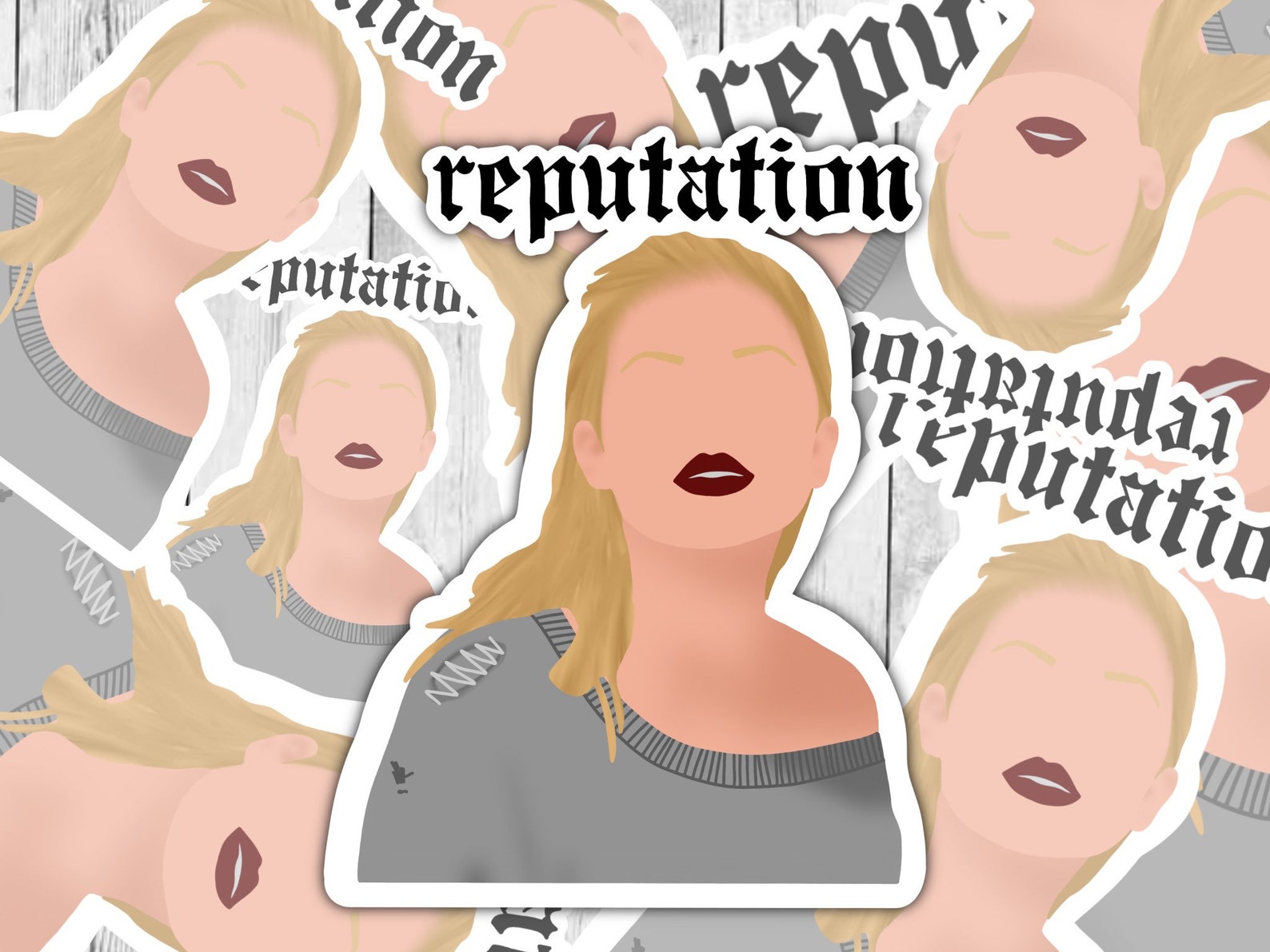 Taylor Swift Inspired Reputation Album Cover Vinyl Sticker - Etsy