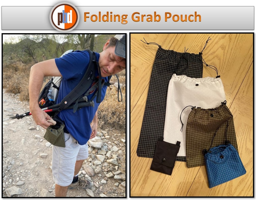 Folding Grab Pouch - Etsy