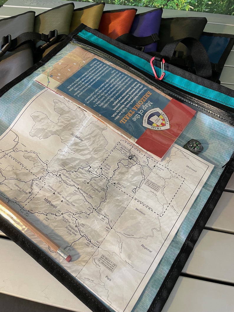 Backpackers Map / Document Roll (ECOPAK®) - Etsy