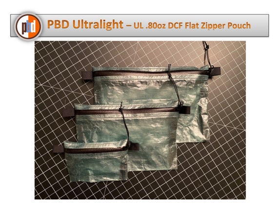 PBD Ultralight UL Flat Zipper Pouch Dyneema® .80oz DCF | Etsy