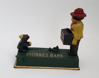 Monkey Coin Bank | Etsy