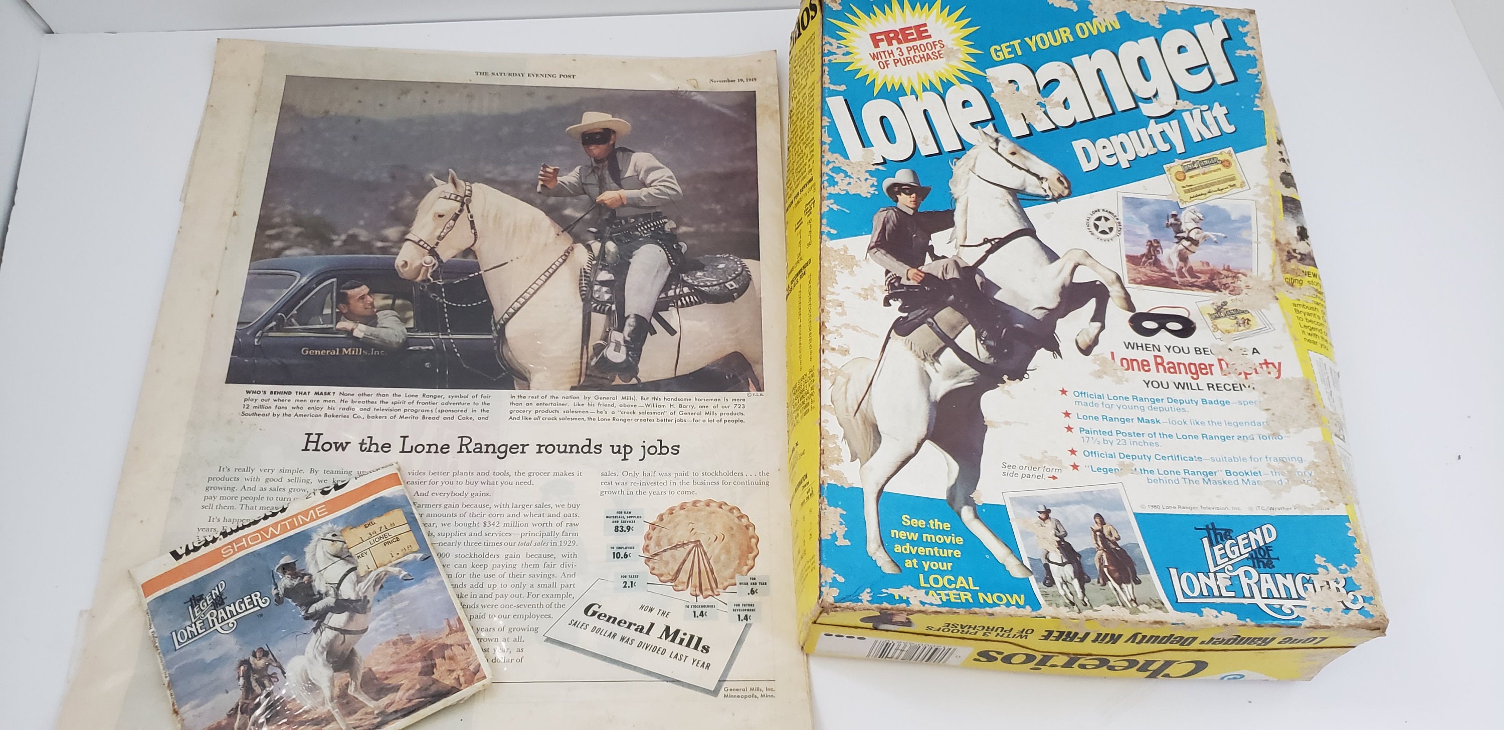 The Lone Ranger Cereal Box Advertisement and Picture Wheel - Etsy