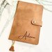 Custom Journal Engraved Suede Journal Personalized Journal - Etsy