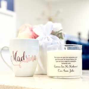 Madrina Candle & Mug, Madrina Gift, Madrina Proposal, Gifts for Madrina ...