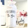 Dr. Gift, MD Wine Bottle Personalized Bag, Congratulations Doctor Gift ...