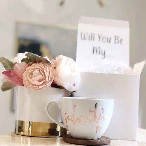 Madrina Wine Glass & Gift Box Best Friend Gift Godmother - Etsy