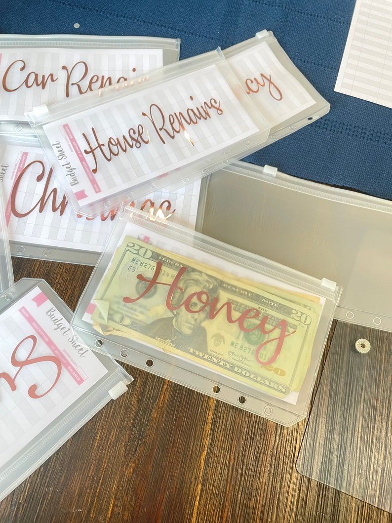 A6 Budget Money Binder Cash Envelopes System Budget Binder | Etsy