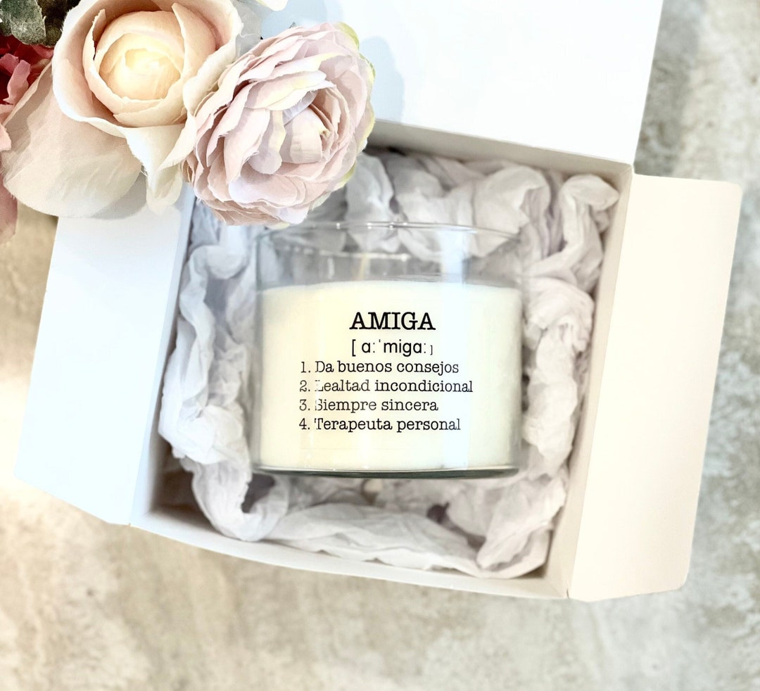 Amiga Candle Gift Box, Friend Gift, Bestie Gift, Birthday Gift, Candle ...