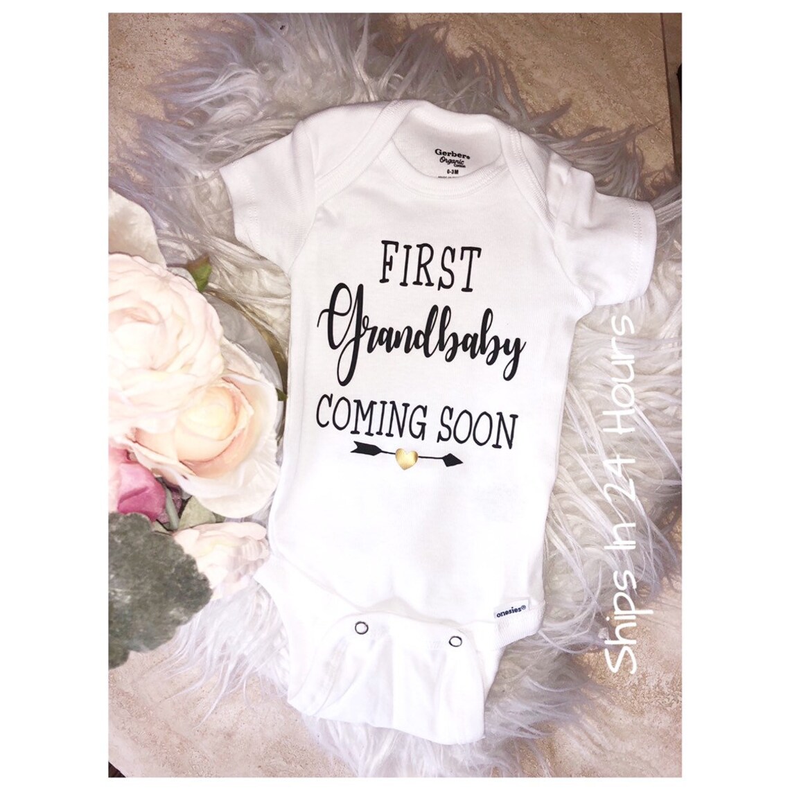 First Grandbaby Coming Soon Custom Pregnancy Announcement - Etsy