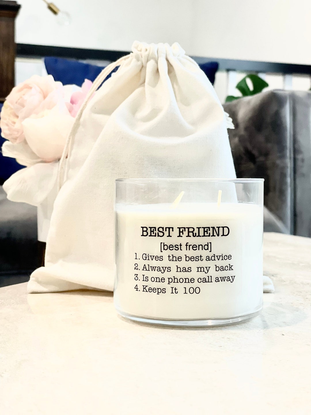 Best Friend Candle Friend Gift Bestie Gift Friend Birthday - Etsy