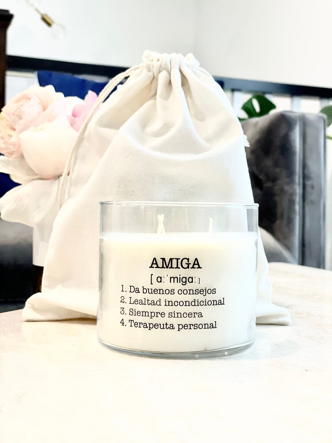 Amiga Candle, Friend Gift, Mejor Amiga Gift, Friend Birthday Gift ...