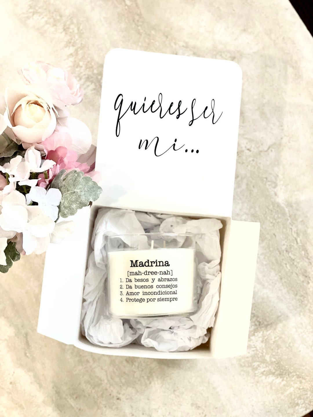 Madrina Candle, Madrina Gift, Madrina Proposal, Gifts for Madrina ...