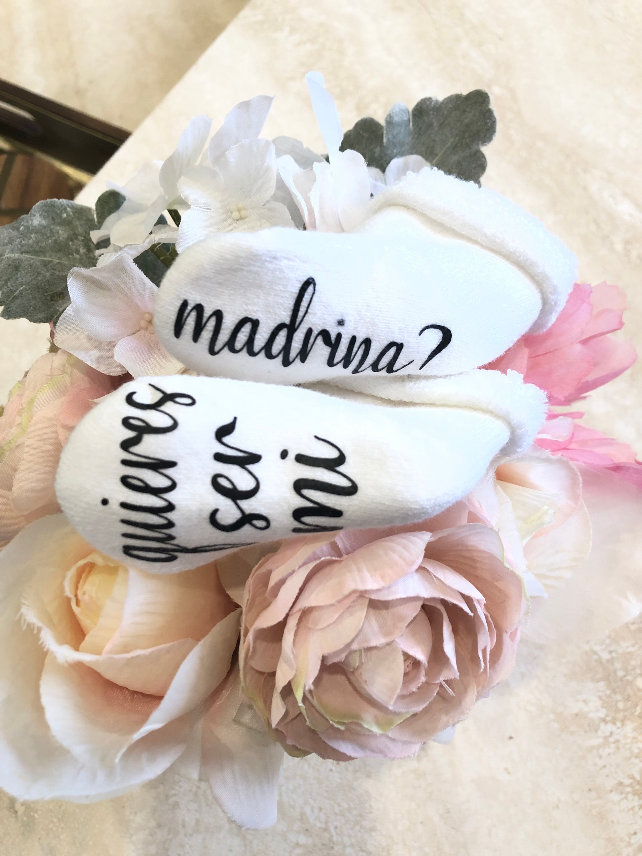 Madrina Socks Baby Proposal Godmother Proposal Baby Socks | Etsy
