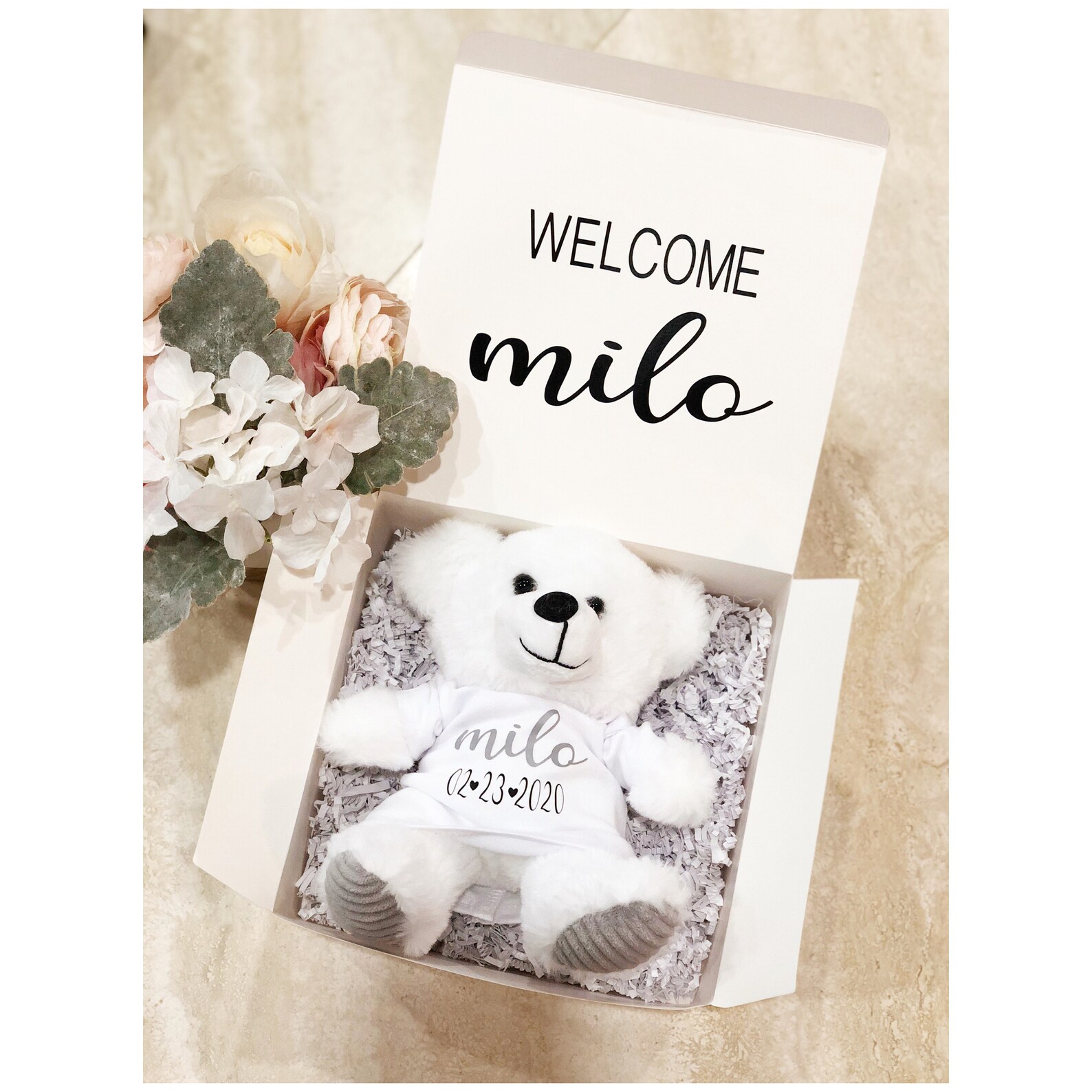 Baby Personalized Teddy Bear Babys First Teddy Baby Custom | Etsy