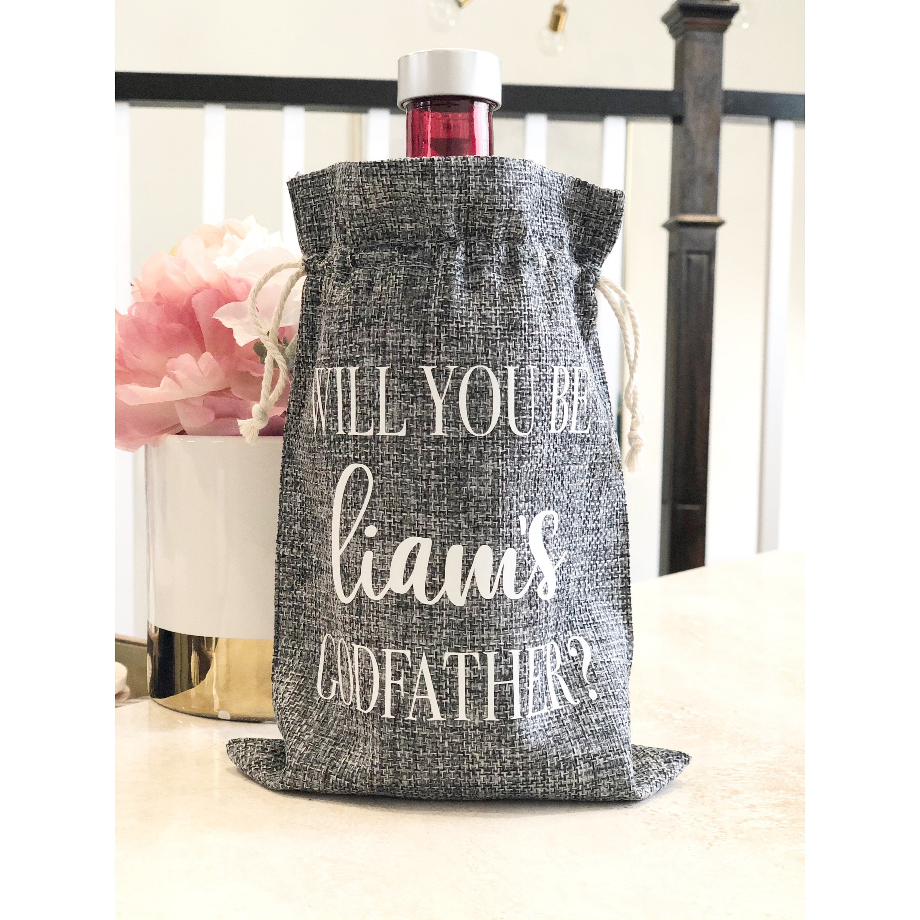 Godfather Liquor Bag & Glass Proposal Godfather Custom Liquor | Etsy