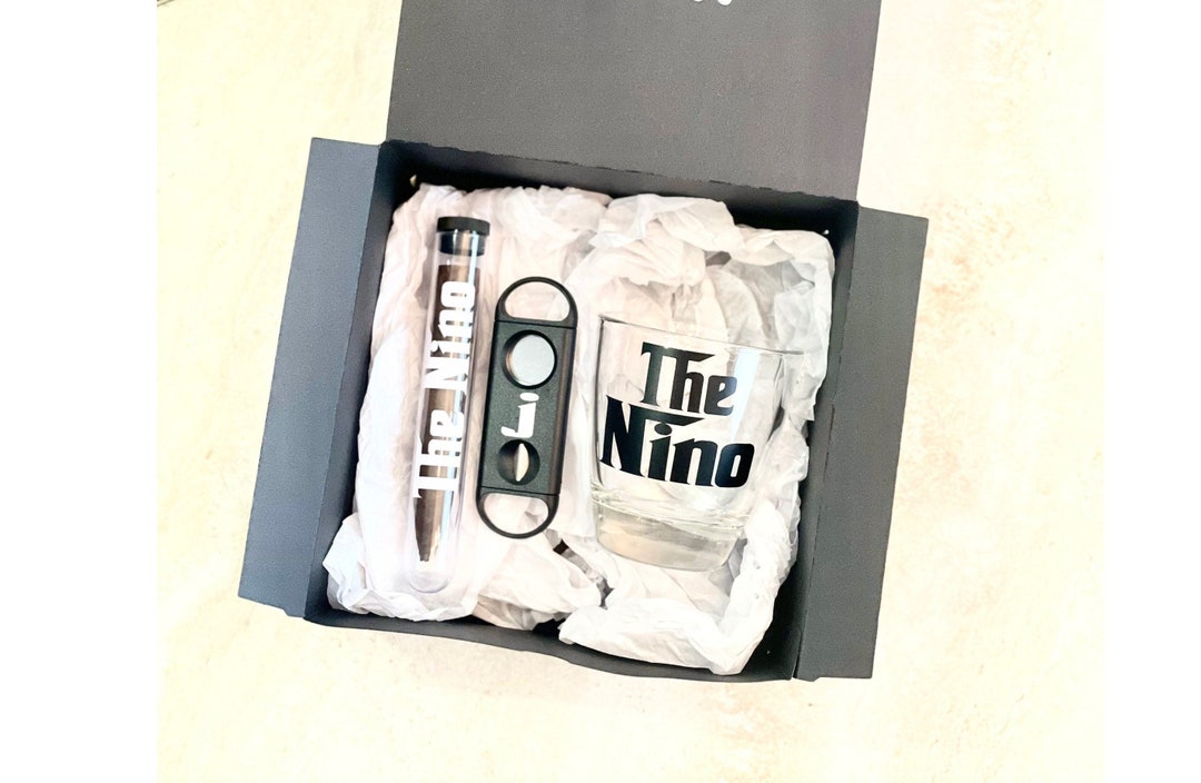 The Nino Whiskey Glass & Cigar Tube Gift Box, Nino, Godfather Proposal ...