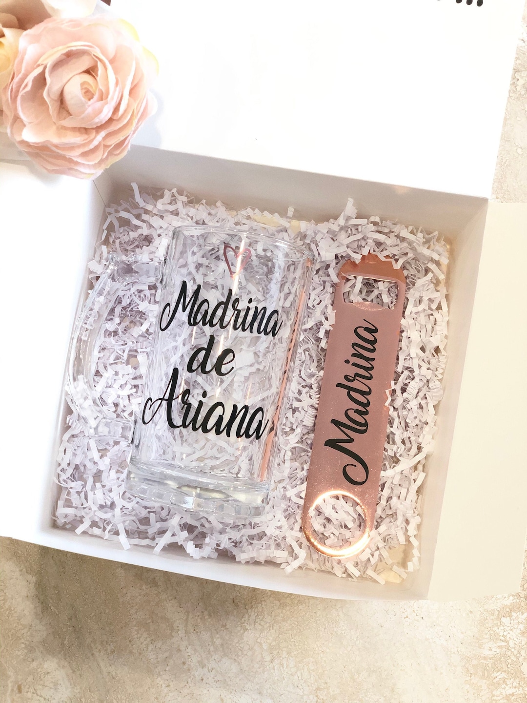 Madrina Personalized Beer Mug Gift Box, Nina Proposal, Custom Madrina ...