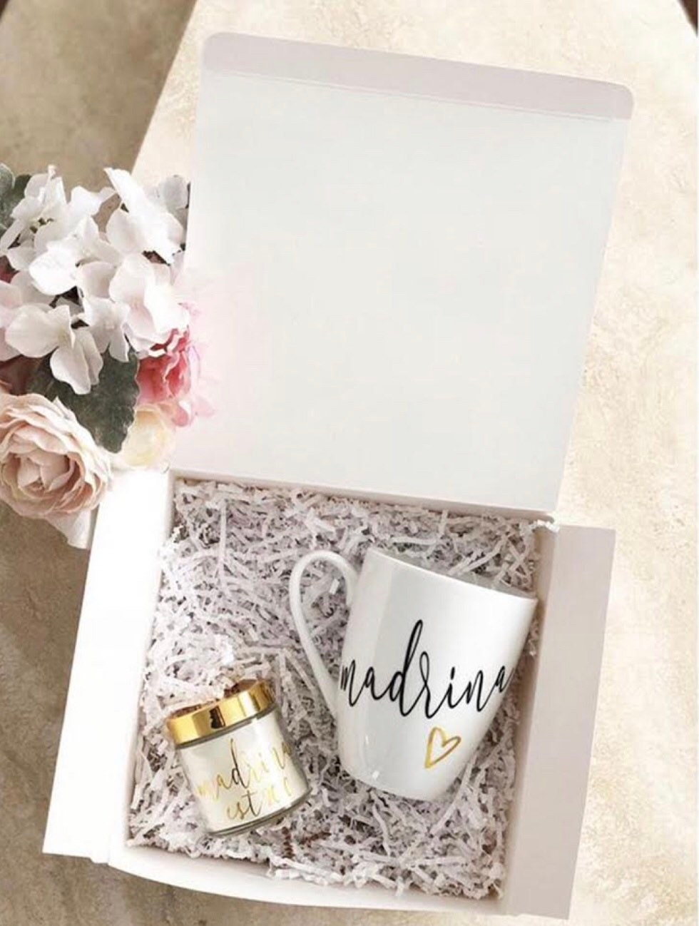 Madrina Gift Box Set Regalo Comunion Custom Madrina Proposal - Etsy 日本