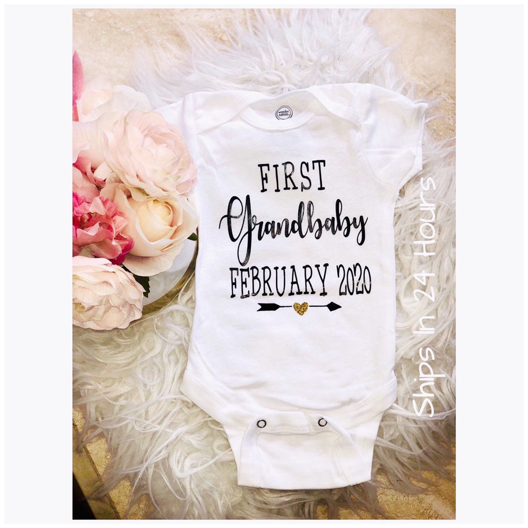 First Grandbaby, Custom Pregnancy Announcement, Baby Reveal Gift for ...