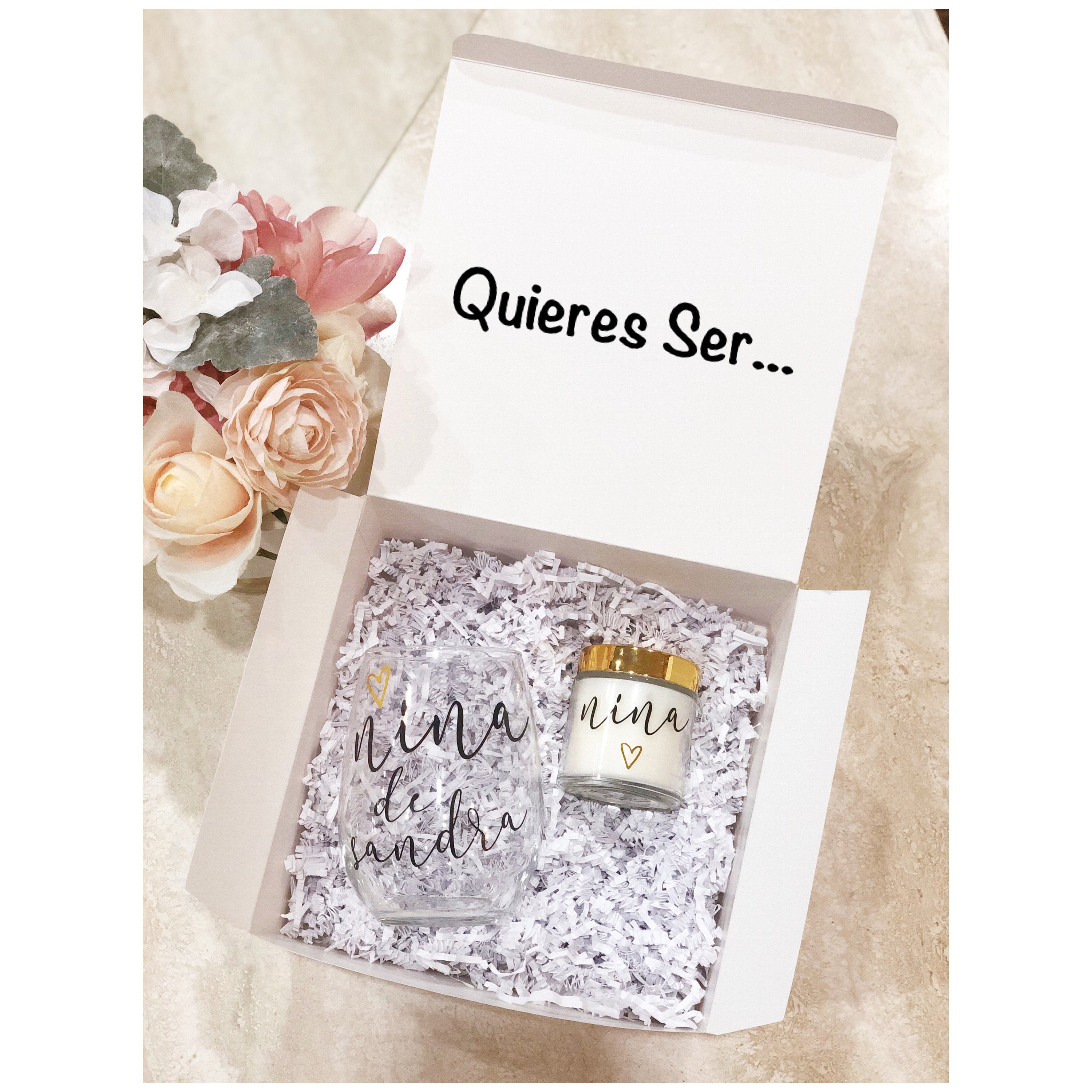 Nina Gift Box Set Quieres Ser Mi Custom Madrina Proposal | Etsy