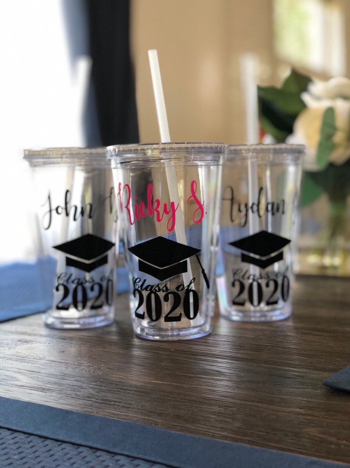 Graduation Tumbler, Class of 2019, 2020, Graduation Gift, Personalized ...