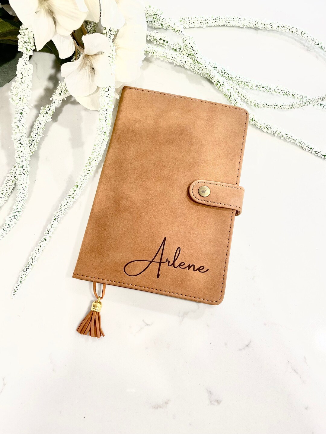 Custom Journal Engraved Suede Journal Personalized Journal - Etsy